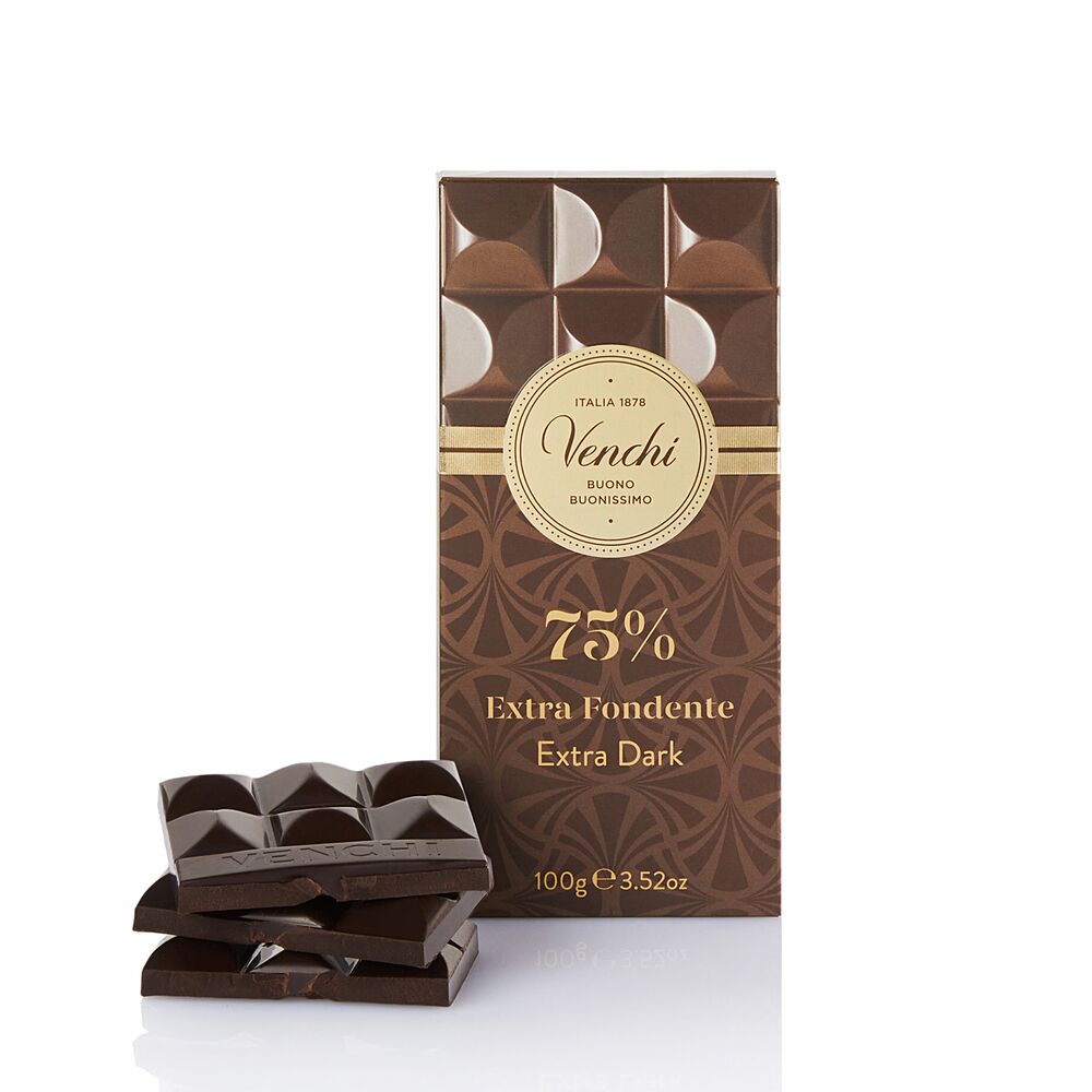 75% Dark Chocolate bar 100 g | Venchi Arabia
