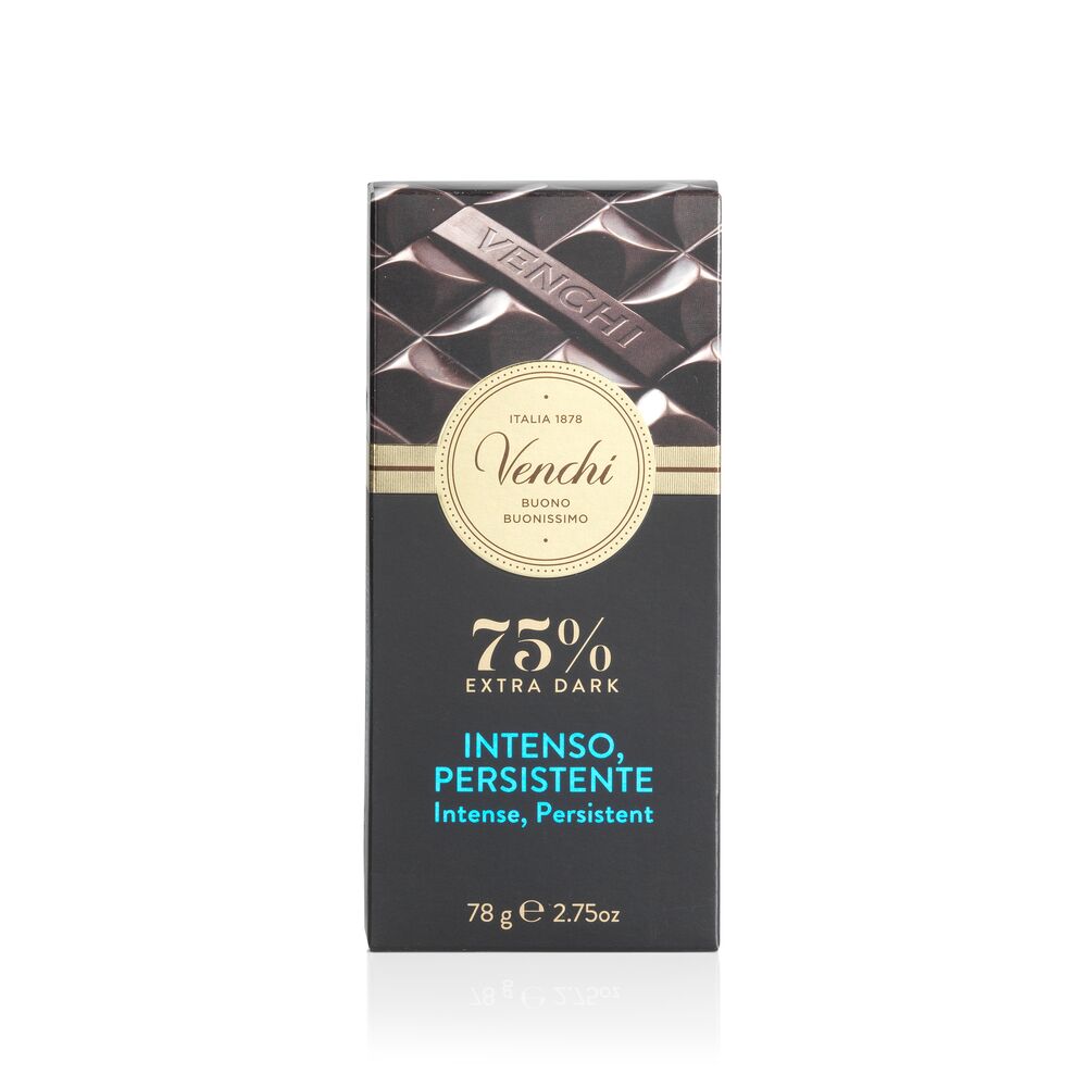 75% Extra Dark chocolate bar, 78 g | Venchi Arabia