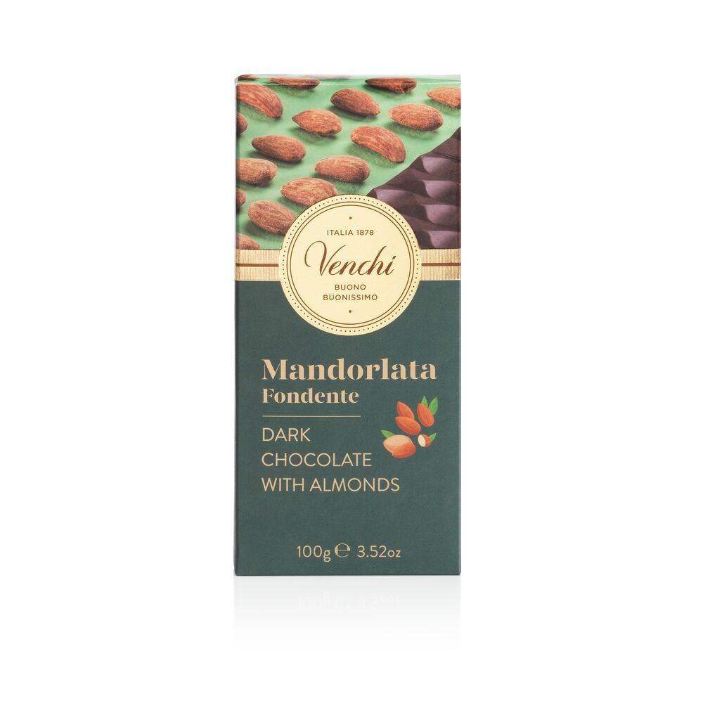 Dark Almond Bar 100 g | Venchi Arabia