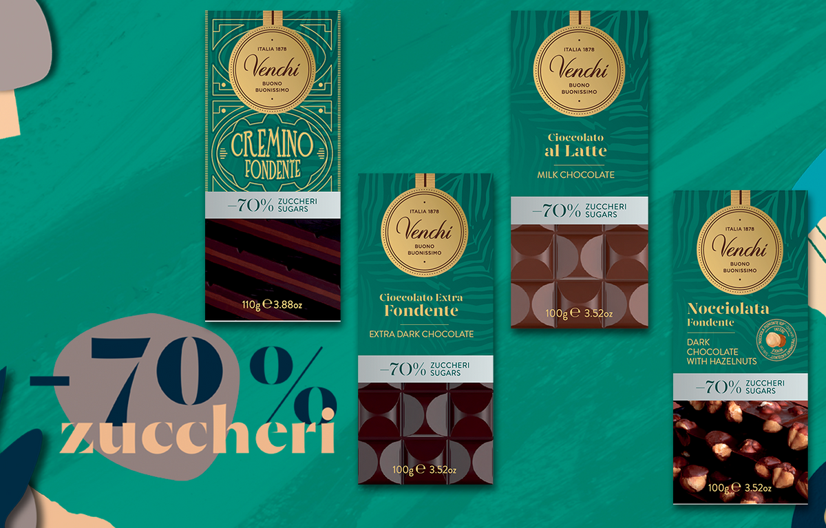 Discover our new chocolate family – 70% SUGARS! | Venchi Arabia